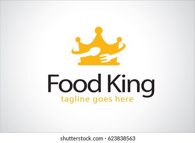 Food King Logo Template Design Stock Vector (Royalty Free) 623838563 ...