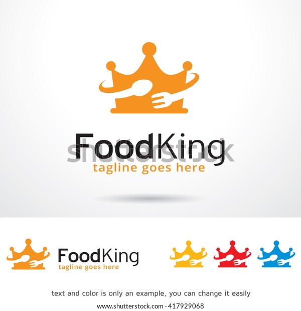 Food King Logo Template Design Vector Stock Vector (Royalty Free) 417929068