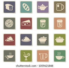 Food Kitchen Vector Icons Form Round Stock Vector (Royalty Free) 1069204523