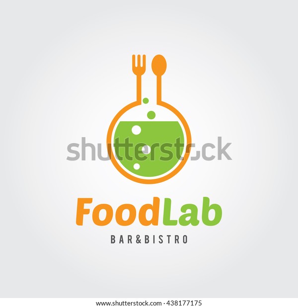 Food Lab Logo Template Flat Design: เวกเตอร์สต็อก (ปลอดค่าลิขสิทธิ์ ...