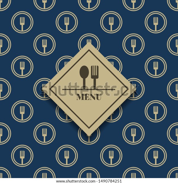 Food Label Bg Text Menu Your Stock Vector (Royalty Free) 1490784251 ...