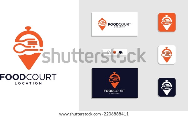 Food Map Navigation Logo Icon Business Stock Vector (Royalty Free ...
