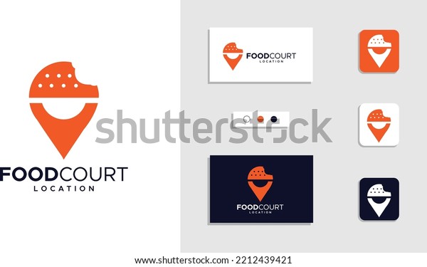 Food Map Navigation Logo Icon Food Stock Vector (Royalty Free ...