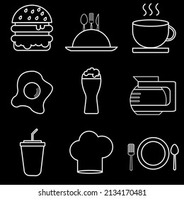 Food Meal Kitchen Restaurant Vector Icon Stock Vector (Royalty Free ...