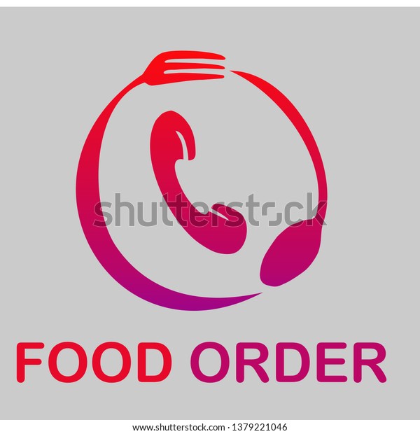 Food Order Logo Stock Vector (Royalty Free) 1379221046 | Shutterstock