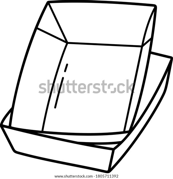 Food Packaging Vector Outline Icon Stock Vector (Royalty Free ...