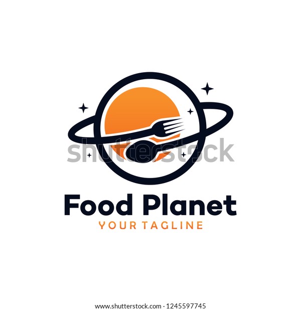 Food Planet Logo Stock Vector (Royalty Free) 1245597745 | Shutterstock
