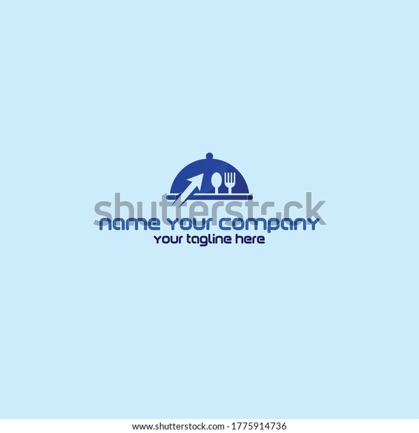 Food Plate Logo Design Vector Stock Vector (Royalty Free) 1775914736 ...