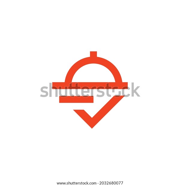Food Plate Menu Check Mark Food Stock Vector (Royalty Free) 2032680077 ...