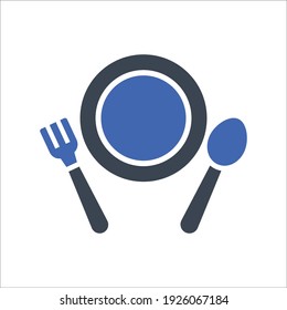 Food Platter Icon Vector Graphics Stock Vector (Royalty Free ...