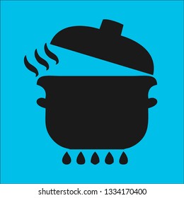 Food Pot Vector Icon Stock Vector (Royalty Free) 1334170400 | Shutterstock