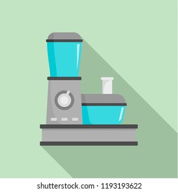 Food Processor Icon Flat Illustration Food Stock Vector (Royalty Free ...