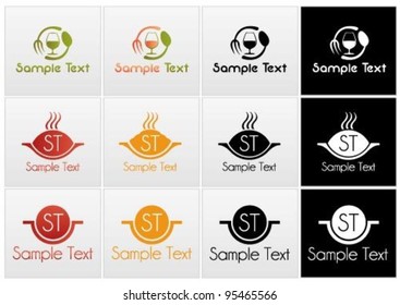 Food Related Vector Marks Stock Vector (Royalty Free) 95465566 ...