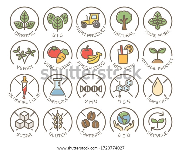 Food safety vector icon set.