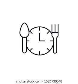 Food Schedule Clock Icon Element Health Stock Vector (Royalty Free ...