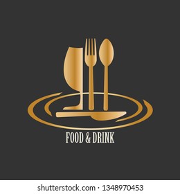 Food Service Vector Logo Design Template Stock Vector (Royalty Free ...