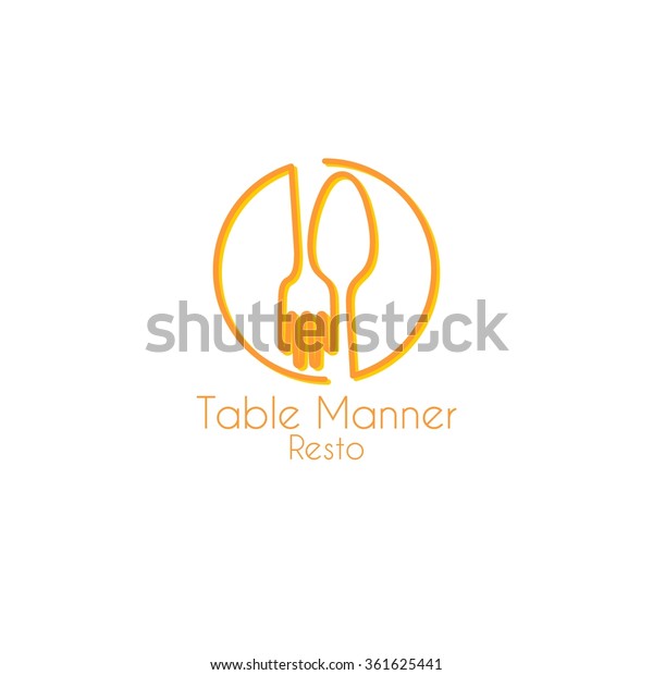 Food Service Vector Logo Dining Restaurant Stock Vector (Royalty Free ...