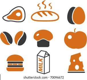 Food Signs Vector Stock Vector (Royalty Free) 70096672 | Shutterstock