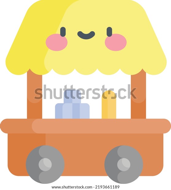 Food Stall Cartoon Vector Illustration Stock Stock Vector (Royalty Free ...