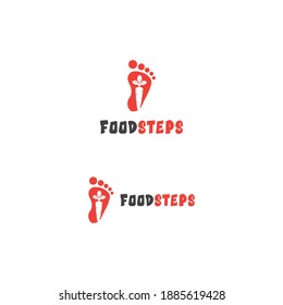 Food Steps Logo Design Simple Stock Vector (Royalty Free) 1885619428 ...
