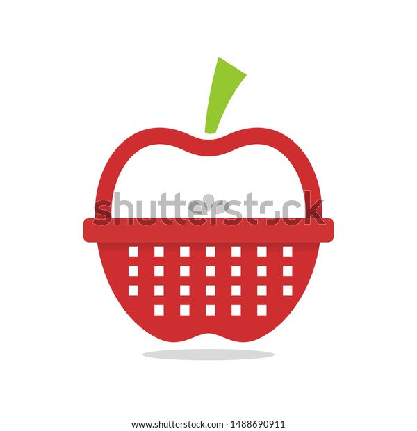 Food Store Logo Design Vector Apple Stock Vector (Royalty Free ...
