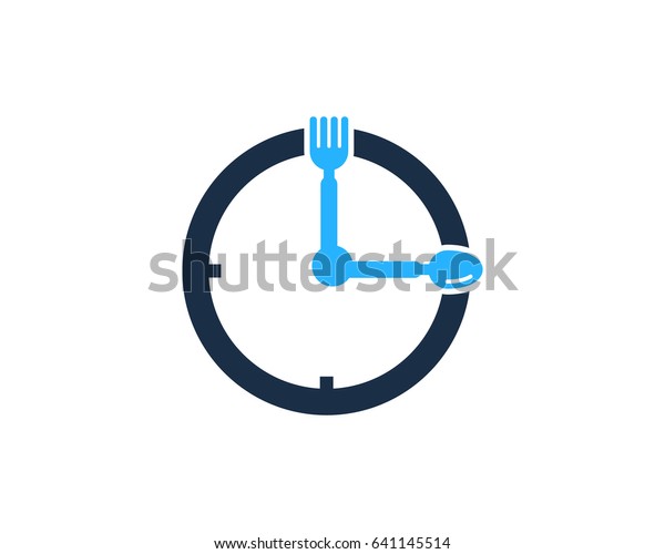 Food Time Icon Logo Design Element Stock Vector (Royalty Free) 641145514