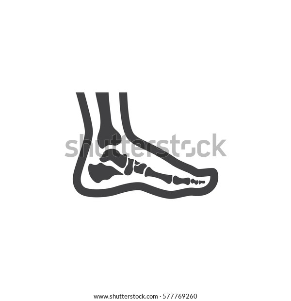 Foot Anatomy Single Flat Icon On Stock Vector (Royalty Free) 577769260 ...