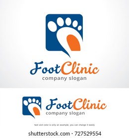 Foot Clinic Logo Template Design Vector Stock Vector (Royalty Free ...