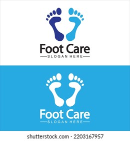 Foot Logo Design Vector Template Stock Vector (Royalty Free) 2203167957 ...