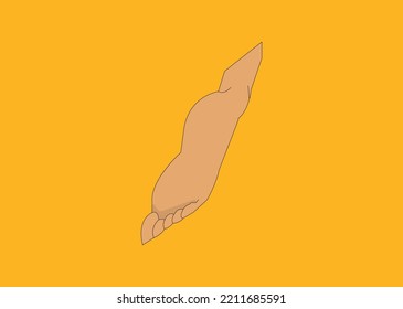 Foot Movement Vector Illustration Artwork Design Stock Vector (Royalty ...