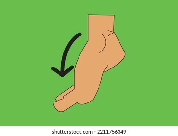 Foot Movement Vector Illustration Artwork Design Stock Vector (Royalty ...