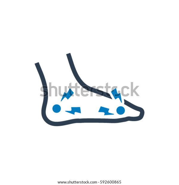 Foot Tingling Icon Stock Vector (Royalty Free) 592600865 | Shutterstock