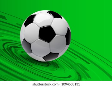 Football Background 3d Vector Soccer Ball Stock Vector (Royalty Free ...