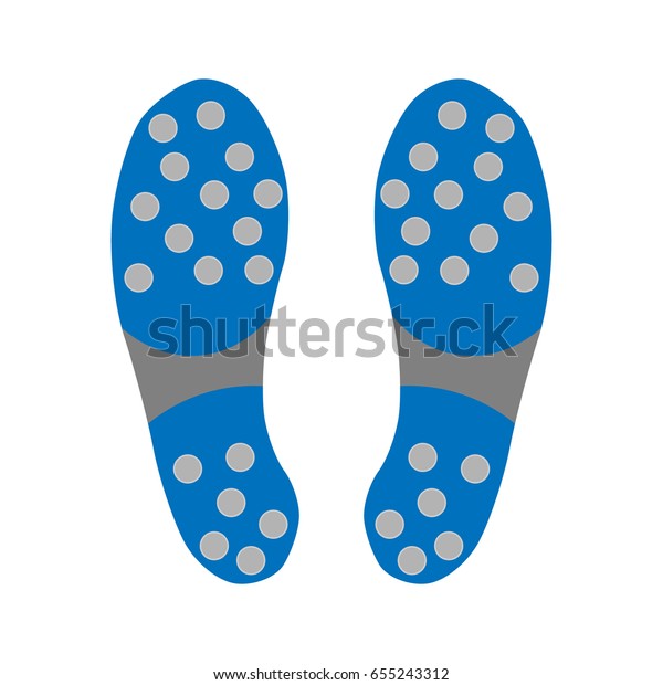 Football Boots Bottom View Vector Illustration Stock Vector (Royalty ...
