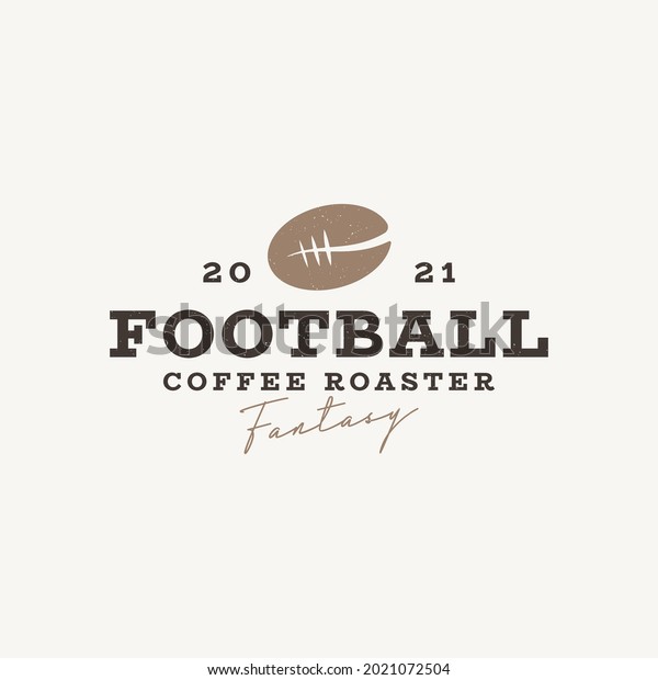 Football Coffee Bean Logo Vector Graphic Stock Vector (Royalty Free ...