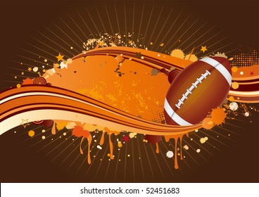 Football Design Elementsred Background Stock Vector (Royalty Free) 52451683