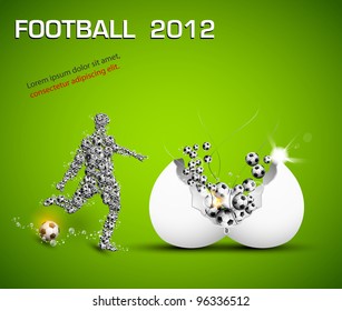 Football Design Template Easy Editable: เวกเตอร์สต็อก (ปลอดค่าลิขสิทธิ์ ...