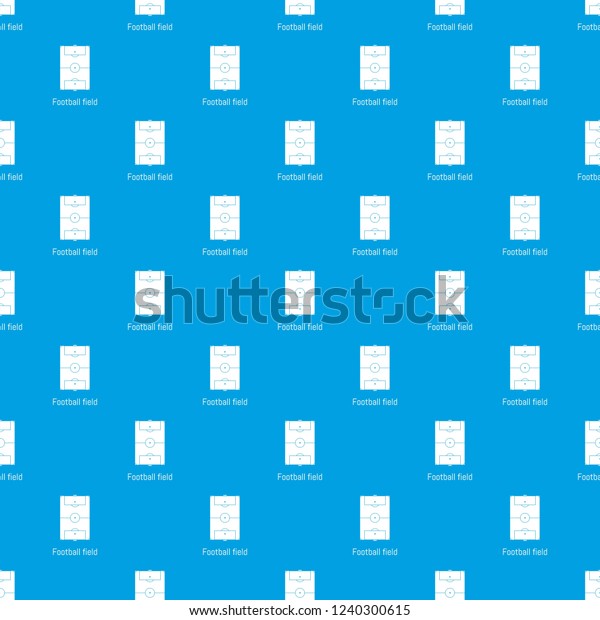 Football Field Pattern Vector Seamless Blue Stock Vector (Royalty Free ...