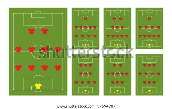 Football Formations Stock Vector (Royalty Free) 37594987