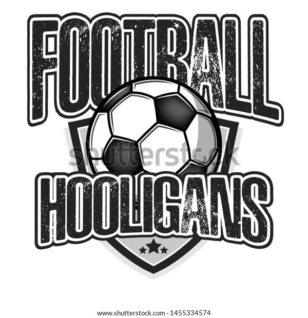 Football Hooligans Football Logo Design Template เวกเตอร์สต็อก (ปลอดค่า ...