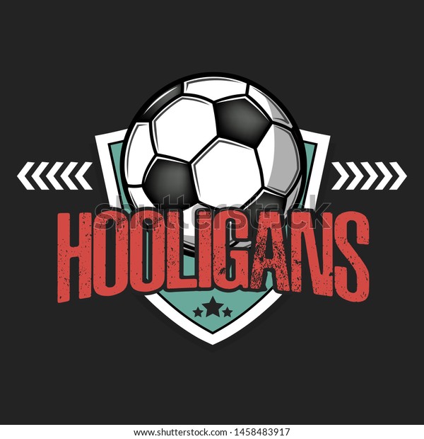 「Football Hooligans Football Logo Design Template」のベクター画像素材（ロイヤリティフリー ...