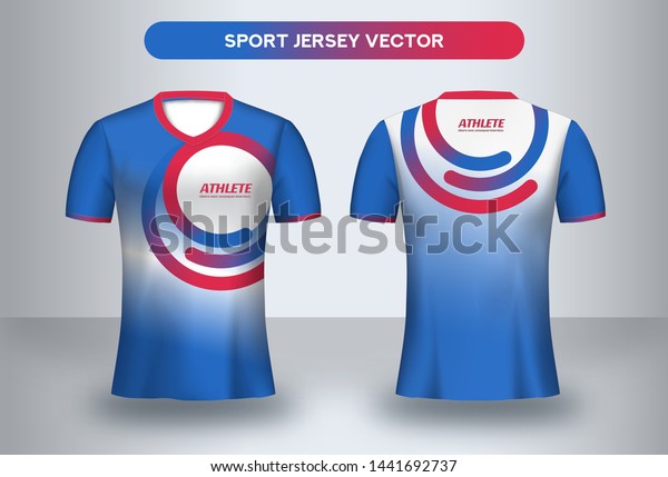 Football Jersey Design Template Corporate Design Stock Vector Royalty