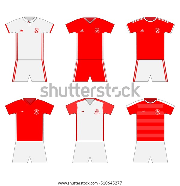 Football Kit Template Set Stock Vector (Royalty Free) 510645277
