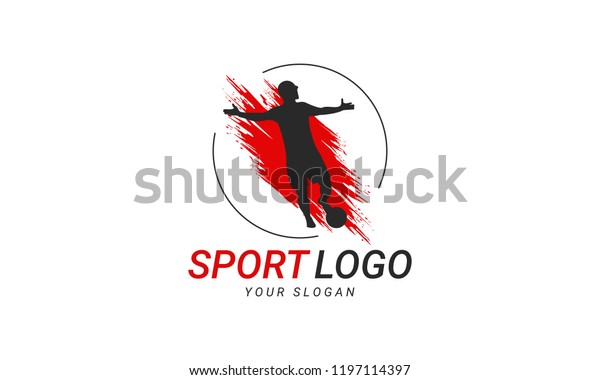 Football Logo Aggressive Logo Design Template Stock Vector (Royalty ...