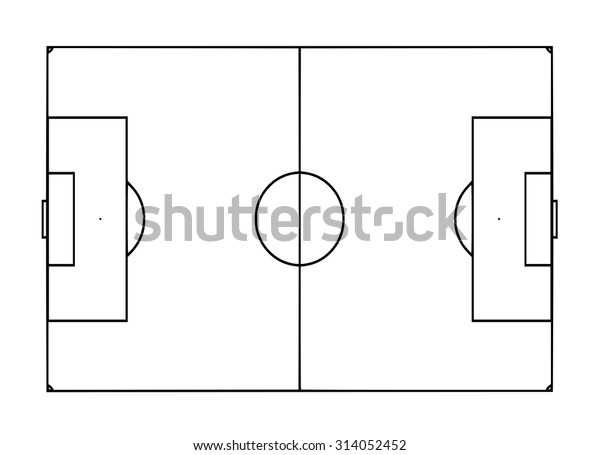 Stock vektor „Football Pitch Template Vector“ (bez autorských poplatků ...