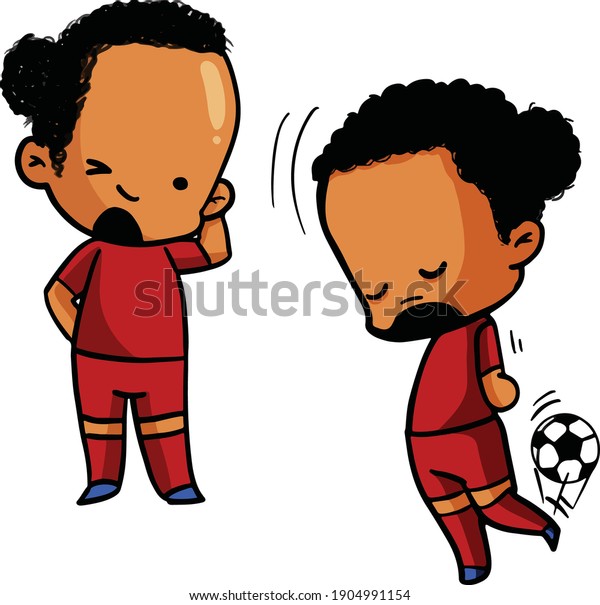 Football Player Centre Back Red: เวกเตอร์สต็อก (ปลอดค่าลิขสิทธิ์ ...
