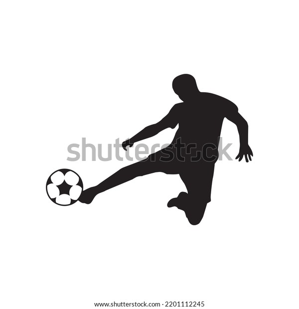 Football Player Character Icon Logo Design Stock Vector (Royalty Free ...