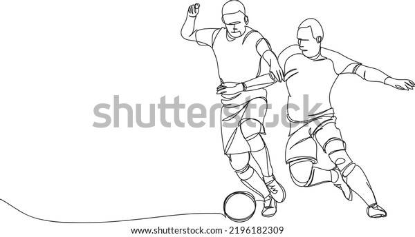 Football Player Line Drawing Vector Illustration Stock Vector (Royalty ...