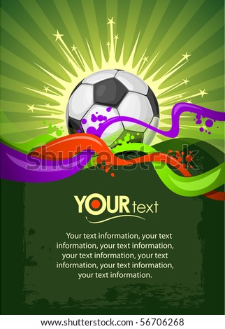 Football Poster Background Design Stock Vector (Royalty Free) 56706268 ...
