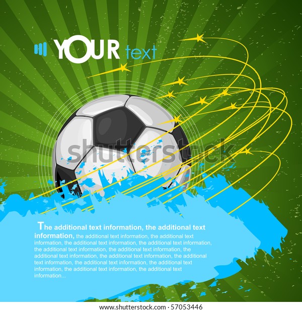 Football Poster Background Design Stock Vector (Royalty Free) 57053446